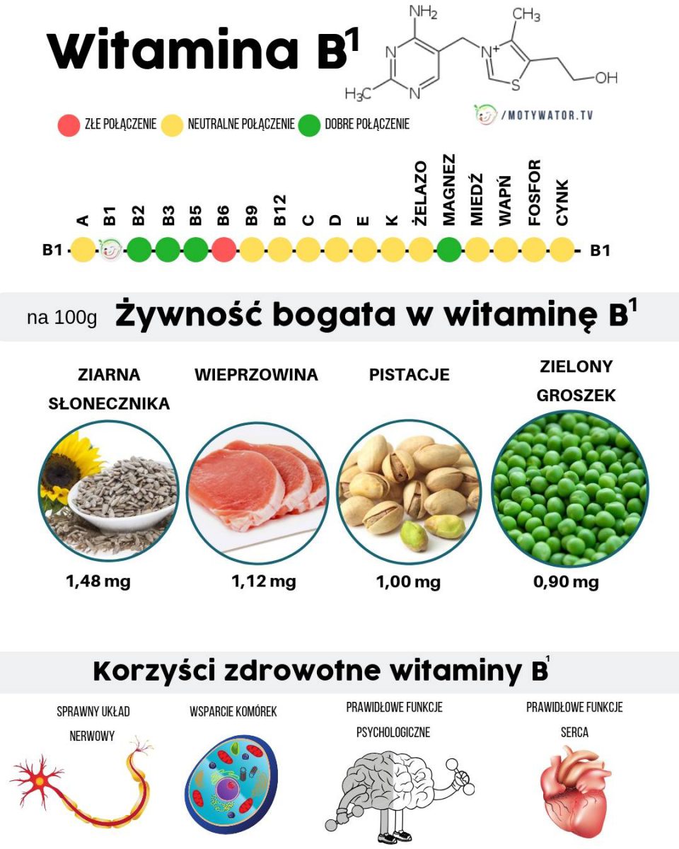 Wszystko o witaminie B1 tiamina – dawkowanie, najlepsze źródła ...